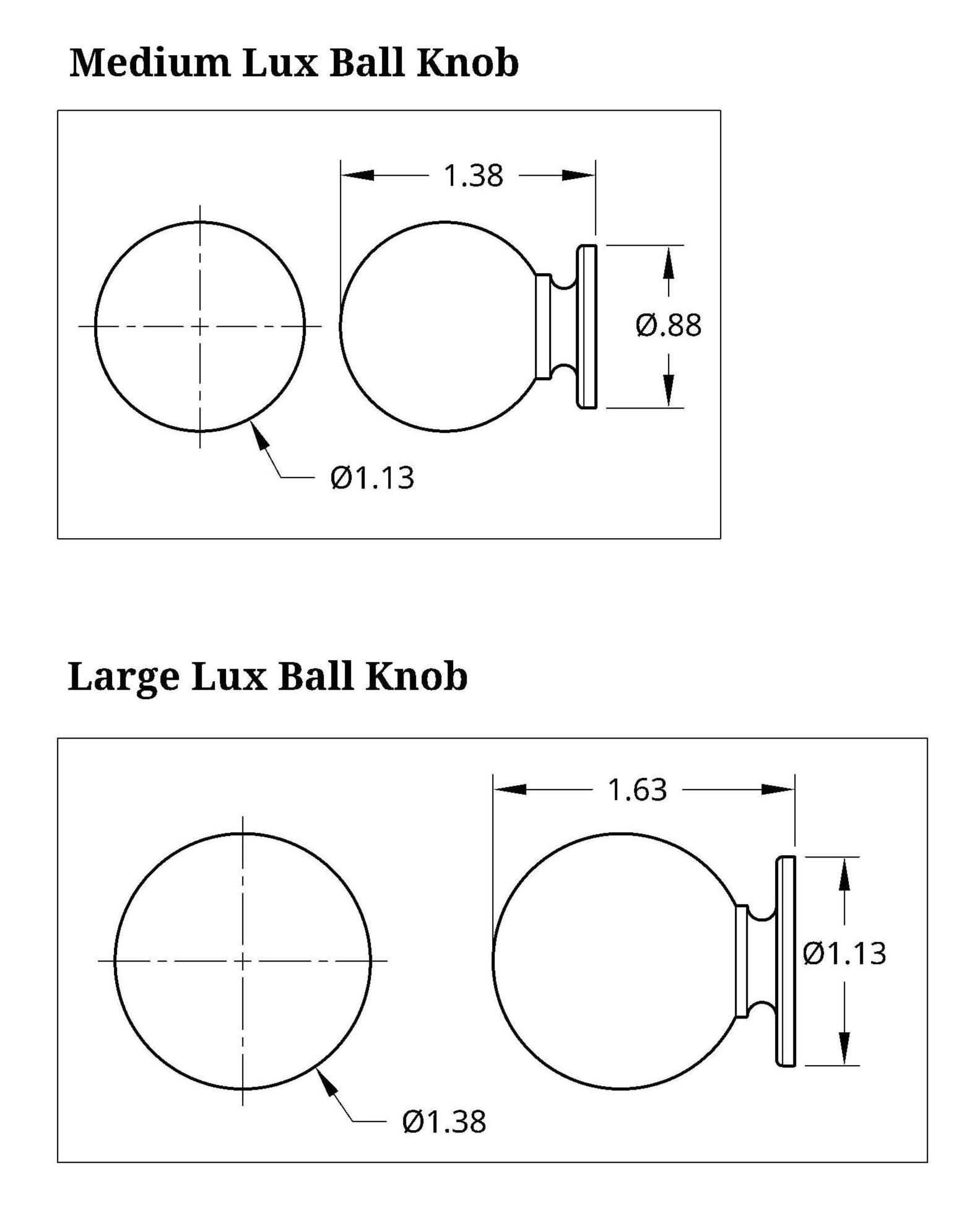 Luxe Ball Knob, Large – TraditionHardware