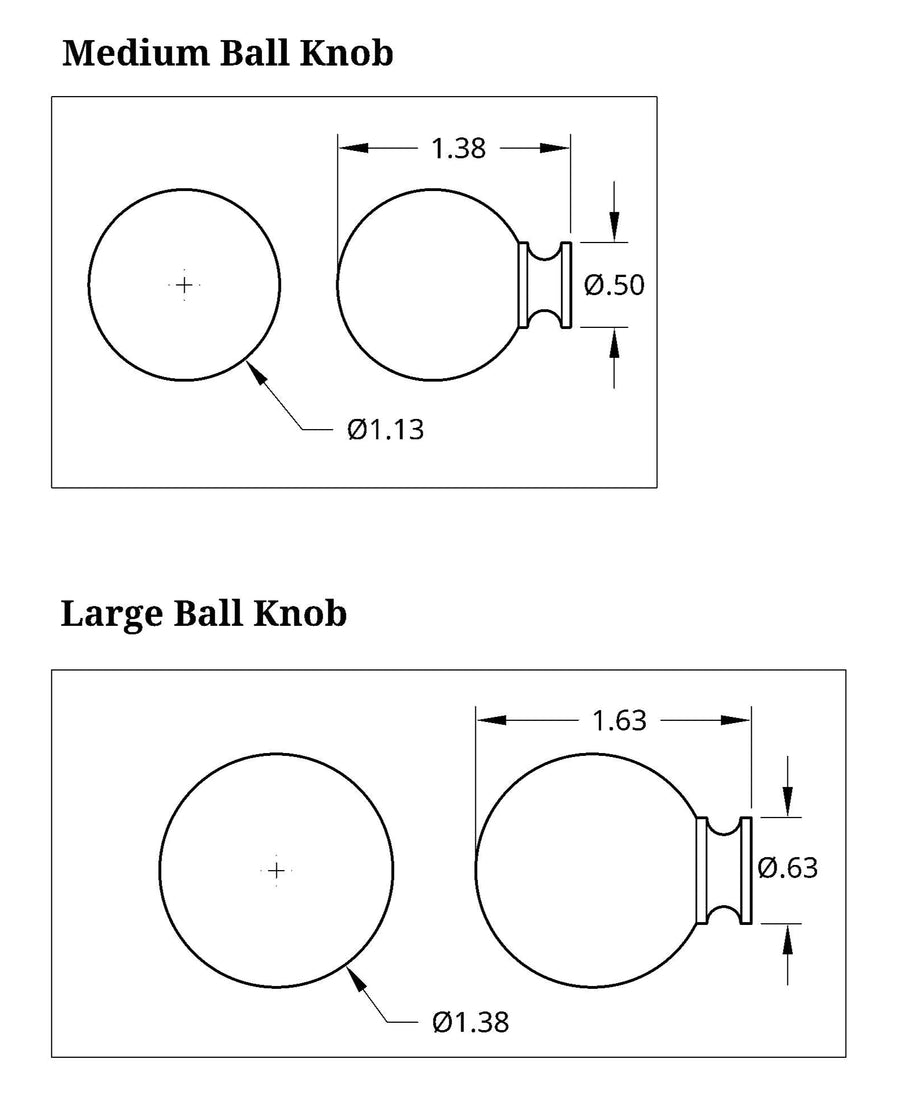 Ball Knob, Large – TraditionHardware