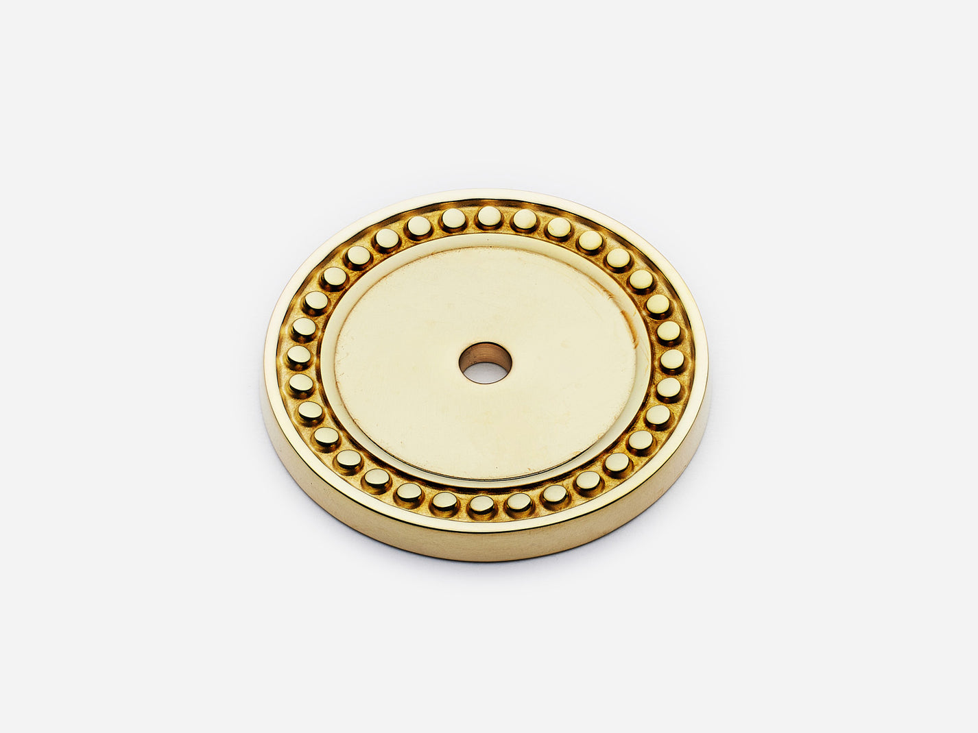 Beaded Round Backplate | Tradition Hardware