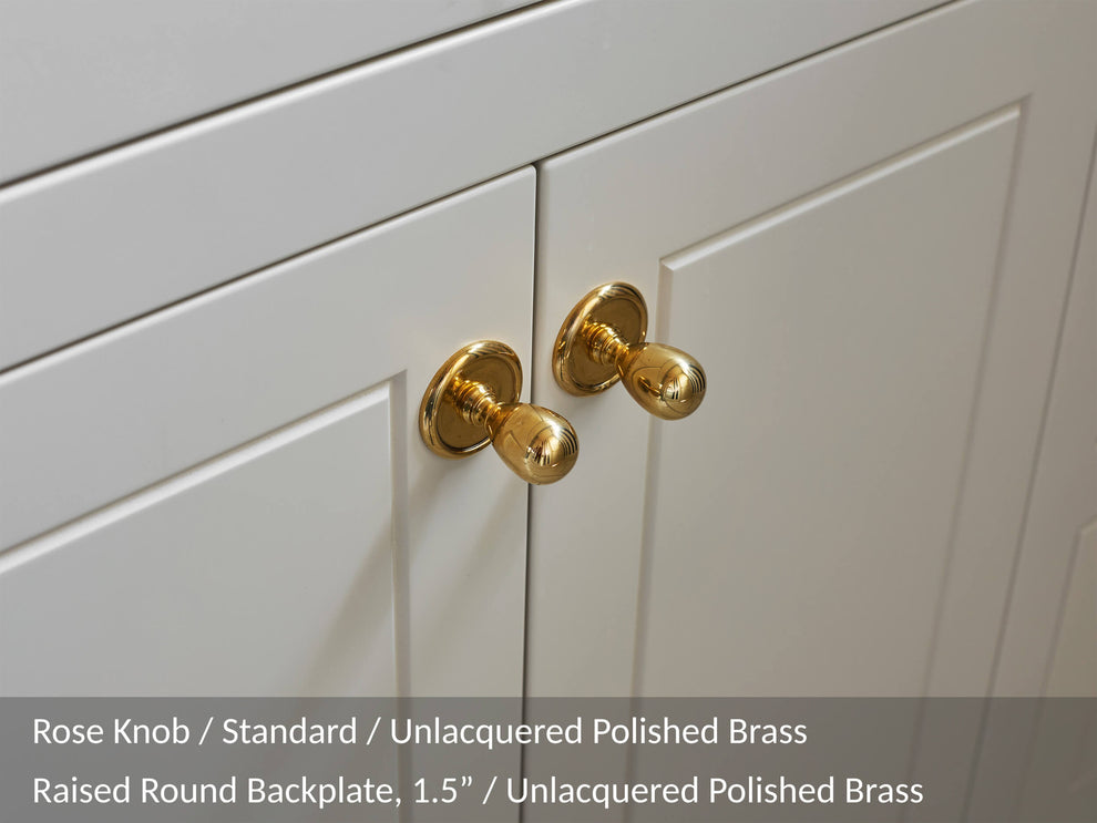 Raised Round Backplate | Tradition Hardware