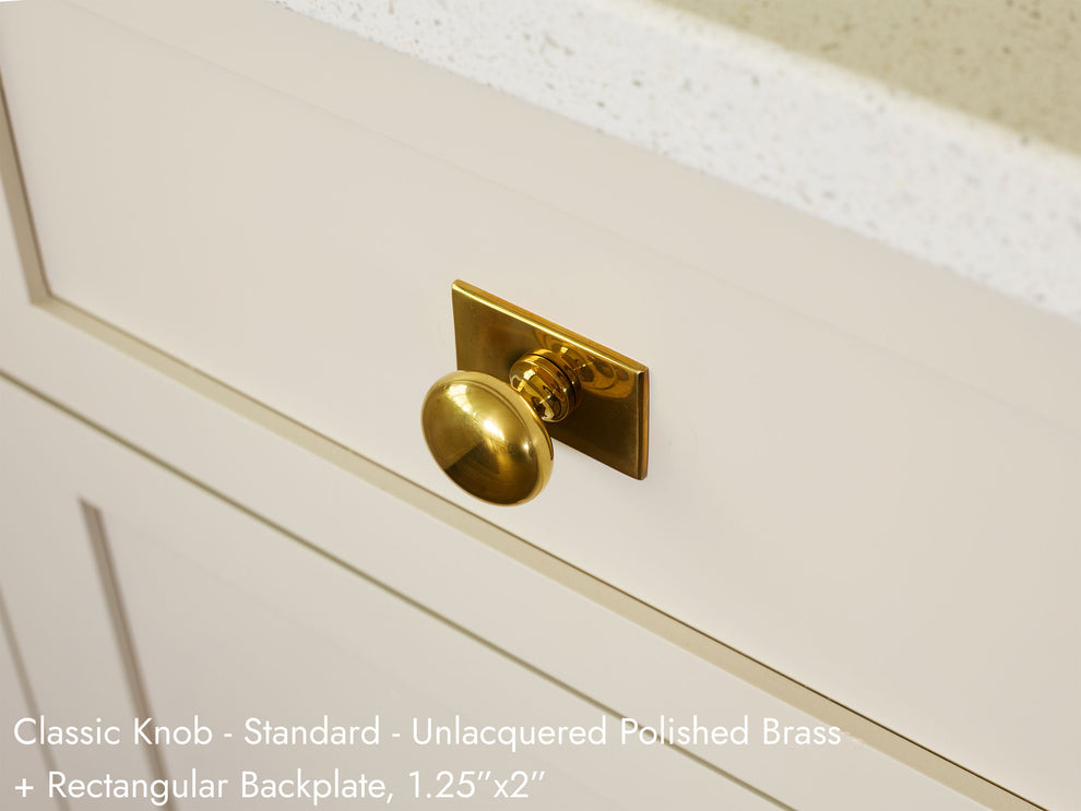 Rectangular Backplate, 1.25" × 2" | Tradition Hardware
